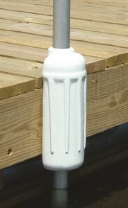 Pipe Supported Dock Post Bumpers for Stationary or Fixed Docks